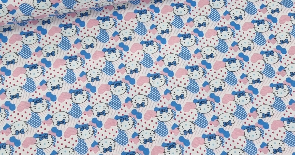 French terry hello kitty | Megastoffen