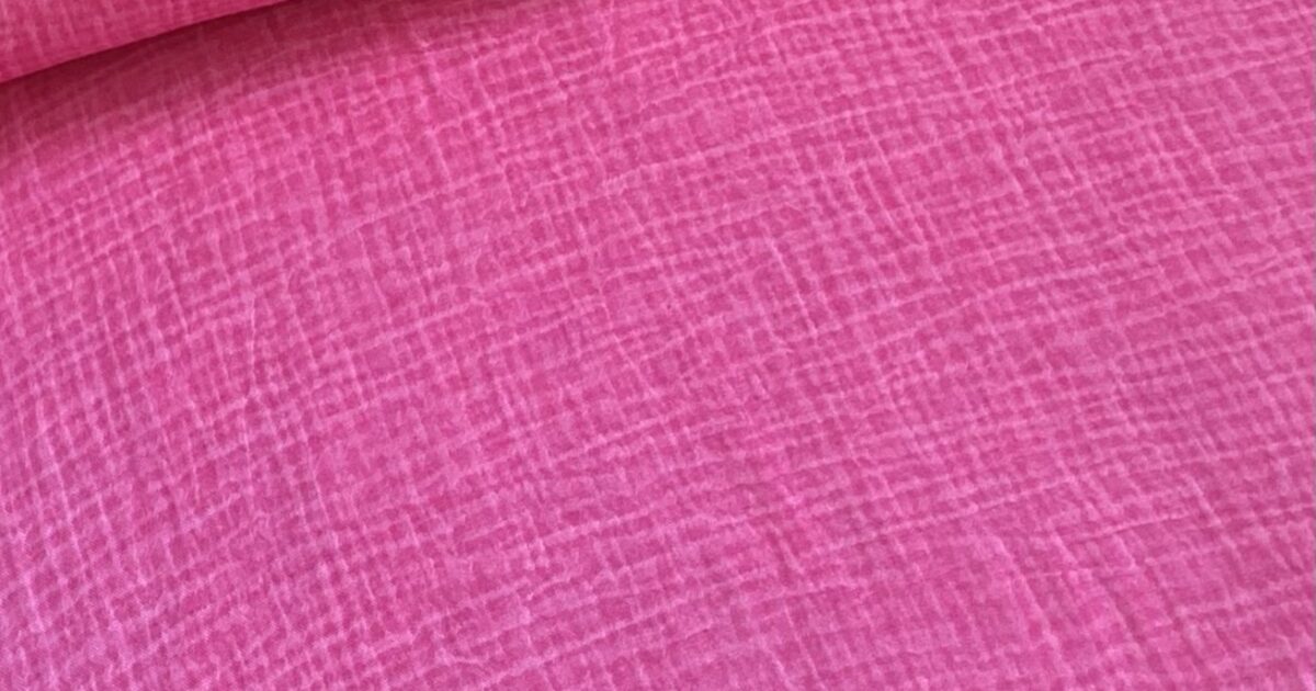 Hydrofiel washed fuchsia roze | Megastoffen
