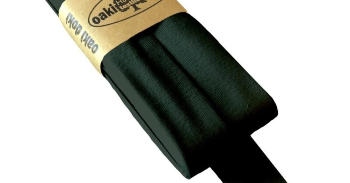 Oaki doki Tricot Biaisband Donkergroen | Megastoffen