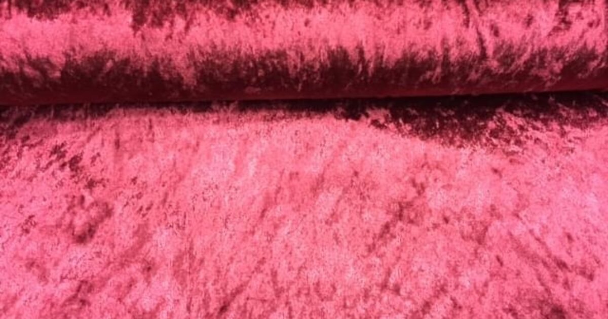 Velor De Panne Wijnrood | Megastoffen